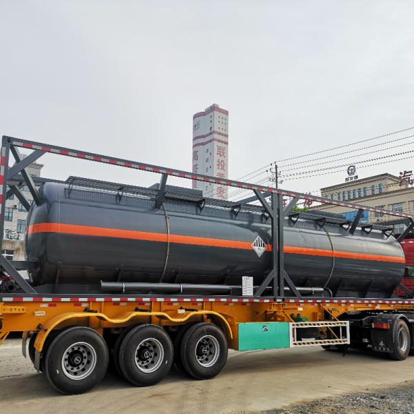 Quality ISO 20 30 40 FT Tank Container For Clorhidric Acid High Capacity 28000 Liters for sale