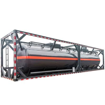 China 30ft Carbon Steel ISO Tank Container Fuel Gasoline Oil Tank Heavy Storage Tank Container for sale