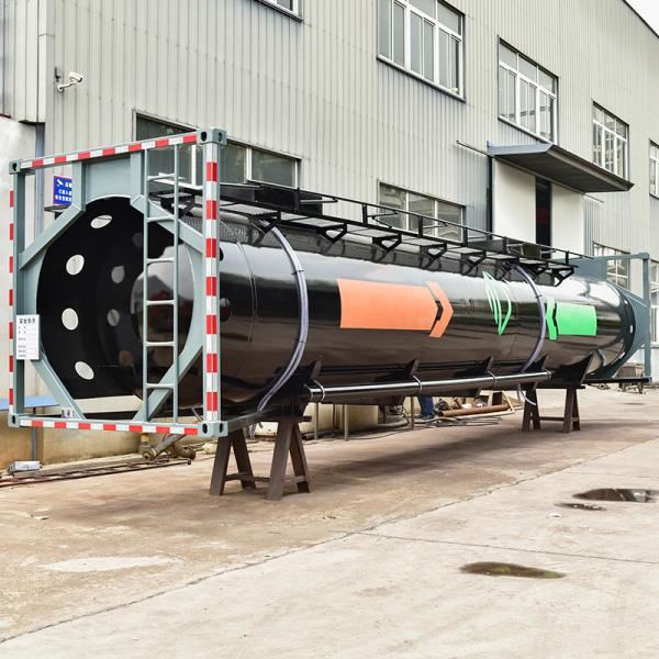 Quality HCL Acid Chemical Liquid ISO Tank Container 40ft External Dimensions 1219x2438x2 for sale