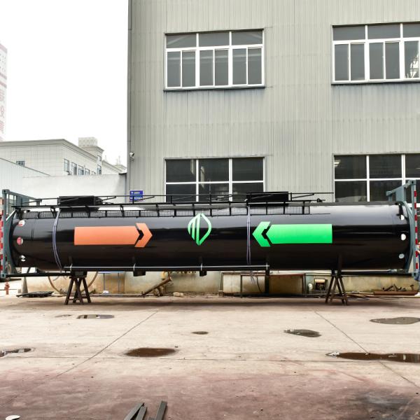 Quality HCL Acid Chemical Liquid ISO Tank Container 40ft External Dimensions 1219x2438x2 for sale