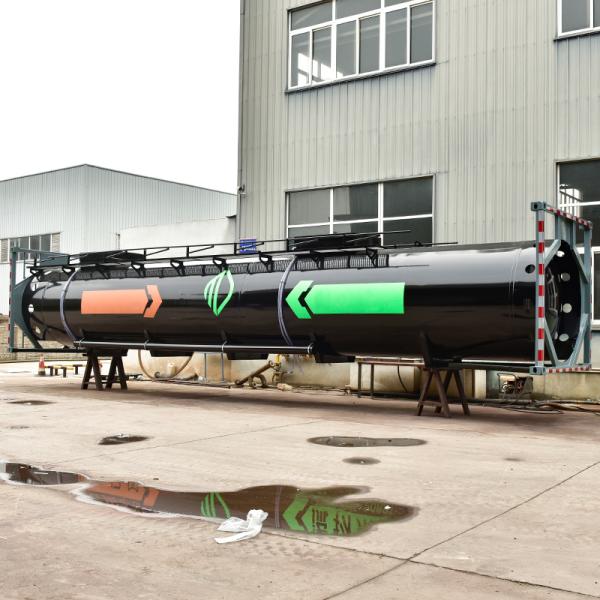 Quality HCL Acid Chemical Liquid ISO Tank Container 40ft External Dimensions 1219x2438x2 for sale