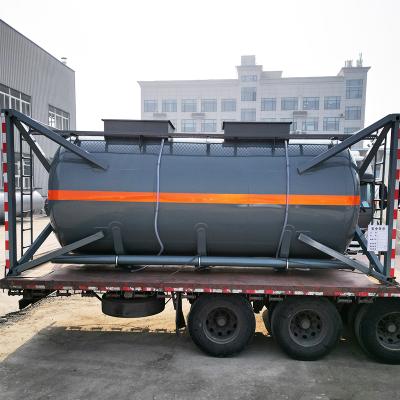 China High Capacity 20FT HCL Solvent Storage Container Convenient For Concentrated Liquid for sale