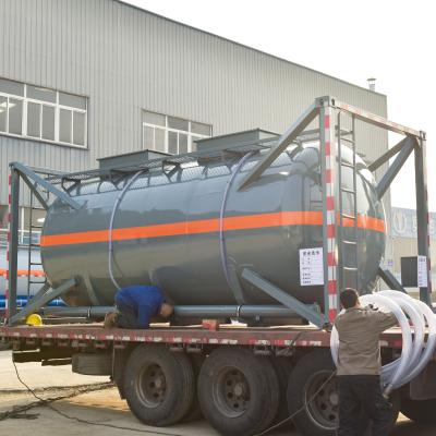 China High Capacity 20FT HCL Solvent Storage Container Convenient For Concentrated Liquid for sale