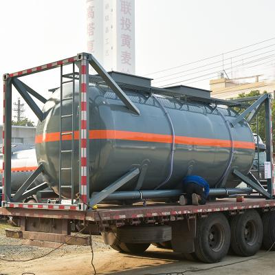 China High Capacity 20FT HCL Solvent Storage Container Convenient For Concentrated Liquid for sale