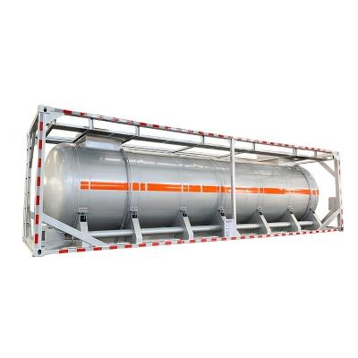 China Aluminum Alloy ISO Tank Container Capacity 28000 Liters 30FT Transport Tank Container for sale