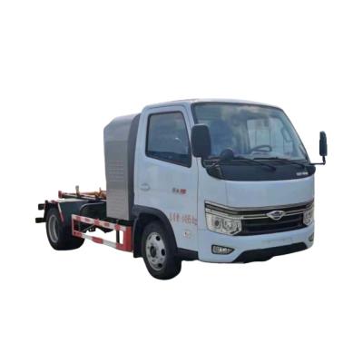 China Pure Electric Self-Handling Garbage Truck with Hook Lift and Compactor Container Energy Type for sale