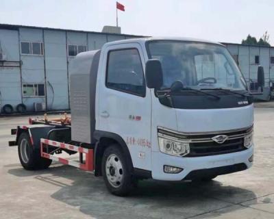China Pure Electric Self-Handling Garbage Truck with Hook Lift and Compactor Container Energy Type for sale