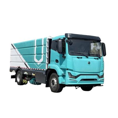 China 18T Durable Road Sweeper Truck Washing and Sweeping Electric Truck for sale