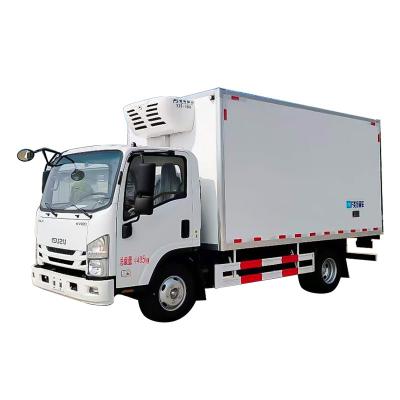 China Manual Transmission Isuzu KV100 4.2m Refrigerated Truck for Cold Chain Transportation for sale