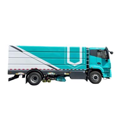 China 18T Electric Truck Durable Road Sweeper with Washing Sweeping Capabilities Pure Electric and Custom's Requirement Met for sale