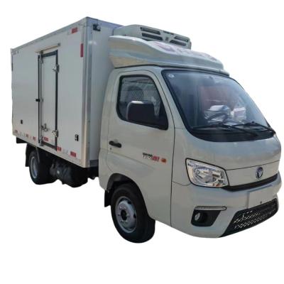 China 2Ton FOTON Diesel Refrigerated Truck Manual Transmission Euro 2 Emission Standard 150hp Horsepower for sale