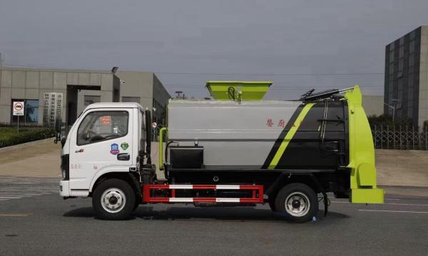 Quality 6m3 Pure Electric Side Loading Compactor Kitchen Garbage Truck with Eco-Friendly for sale