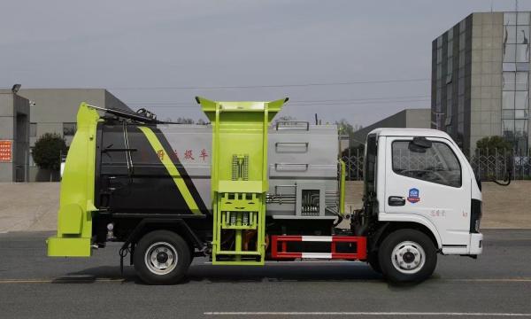 Quality 6m3 Pure Electric Side Loading Compactor Kitchen Garbage Truck with Eco-Friendly for sale