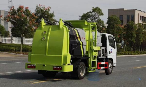Quality 6m3 Pure Electric Side Loading Compactor Kitchen Garbage Truck with Eco-Friendly for sale