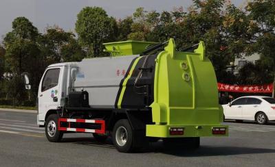 China Veículo de Coleta de Lixo Elétrico Puro 6CBM com Carregador de Balde de Lixo de Cozinha Requisito do Cliente e Dongfeng 4x2 à venda