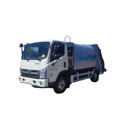 China Euro 4 Emission Standard and Manual Transmission Type Foton H2 Compressed Garbage Truck for Basement Waste Management for sale