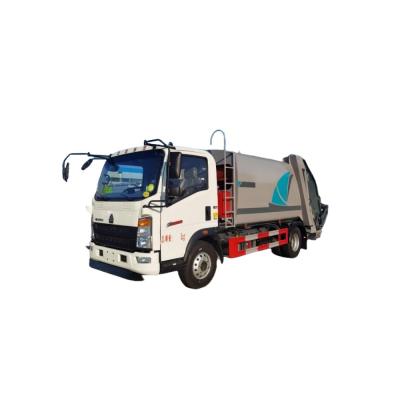 China HOWO 8 Weichai 140HP Compression Garbage Truck Custom's Requirement Post-Loading Truck with Manual Transmission Type for sale