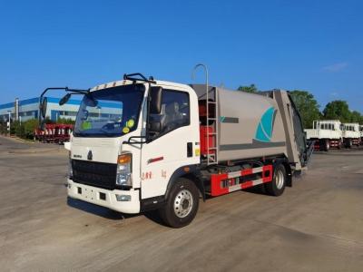 China HOWO 8 Weichai 140HP Compression Garbage Truck Custom's Requirement Post-Loading Truck with Manual Transmission Type for sale
