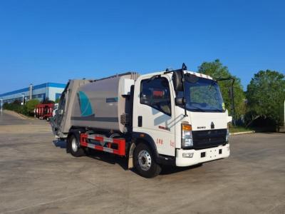 China HOWO 8 Weichai 140HP Compression Garbage Truck Custom's Requirement Post-Loading Truck with Manual Transmission Type for sale
