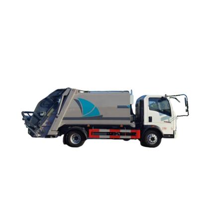 中国 8トンの東フェン 後ろの吊りバケツ スイングアーム 圧縮 衛生 ごみ収集 トラック 10-12 スクエア ディーゼル マニュアル 販売のため