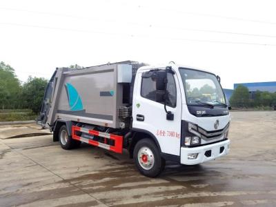 China Diesel Four Wheel Garbage Truck With Rear Loading And Unloading Compression Bucket Automatic Loading Collection Vehicle for sale