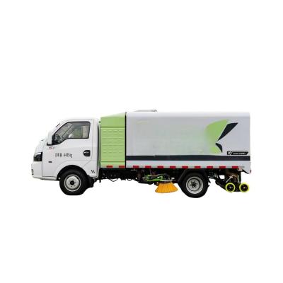 中国 電動4x2東風高圧ジェット散水路面洗浄・清掃車（真空路面清掃車付き） 販売のため