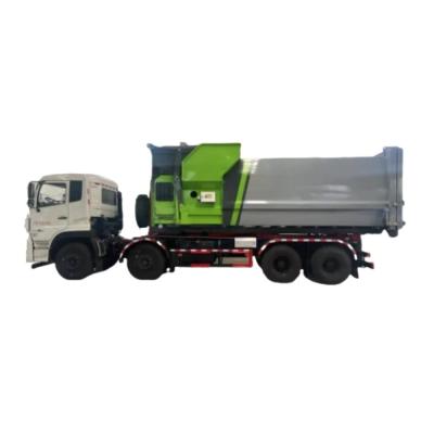 China Swing Removable Hook Roll Arm Skip Loader Compactor Garbage Truck with Manual Transmission Type for sale