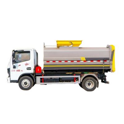 中国 マニュアルトランスミッション丸型タンクキッチンバレルゴミ収集車、ユーロ4排出ガス基準および廃棄物管理用 販売のため