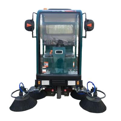 China Pure Electric Multi-functional Industrial Electric Street Road Sweeper Truck with Custom Brush for sale