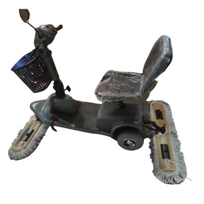 China Real 3 Wheels Ride on Floor Sweepers Sweeping Machine Cleaning Mobility Scooter With Pushing Driving Mop Dust Cart for sale