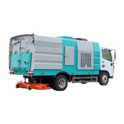 China Fuel Type Diesel 5m3 Small Street Cleaning Truck Mounted Road Sweeper for sale