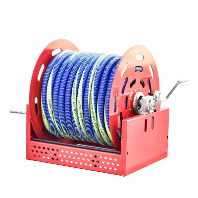 China Key words Large 100meter Manual Retractable Fuel Hose Reel for Oil Fields in Customized Color for sale