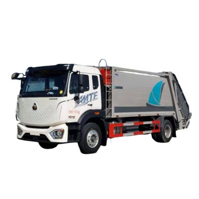 China HOWO Truck Mounted Garbage Compactor 15 Ton Household Waste Compaction Vehicle for sale