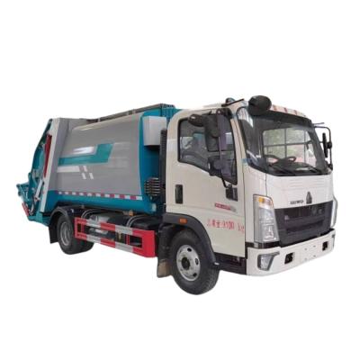 China Diesel Fuel Type 8cbm Garbage Compression Truck for Sanitation and Compacted Garbage Collection for sale