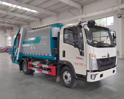 China Diesel Fuel Type 8cbm Garbage Compression Truck for Sanitation and Compacted Garbage Collection for sale
