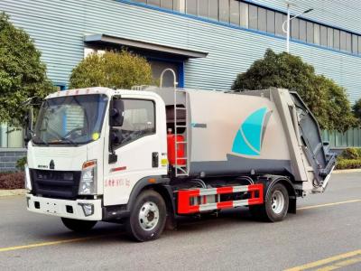 China Diesel Fuel Type 8cbm Garbage Compression Truck for Sanitation and Compacted Garbage Collection for sale