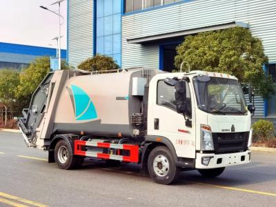 China Diesel Fuel Type 8cbm Garbage Compression Truck for Sanitation and Compacted Garbage Collection for sale