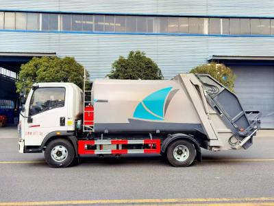 China Diesel Fuel Type 8cbm Garbage Compression Truck for Sanitation and Compacted Garbage Collection for sale
