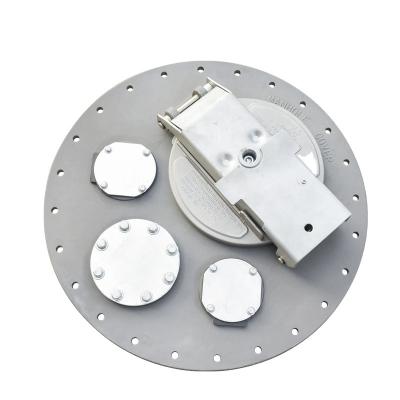 China Oil Station Essential 20inch European Standard Fuel Tanker Manhole Cover with Single Breathing Valve for sale
