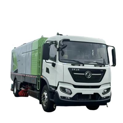 China Dimensions L x W x H mm 8960 * 2550 * 3130 10 Cubic Meter Road Sweeper Truck for Dry and Wet Dust by Dongfeng 4x2 for sale