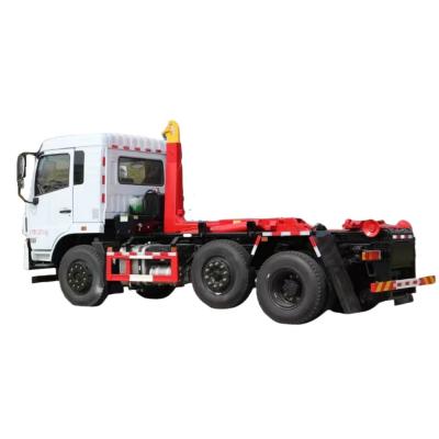 China Fuel Type Diesel 3-22 Tons Trash Hook Lift Upper Body Structure DFAC Hook Lift Roll on Roll off Garbage Truck for sale