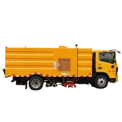 China Dongfeng 4*2 Vacuum Road Sweeper Truck 8m3 Street Sweeping Truck with 4 Brushes for sale