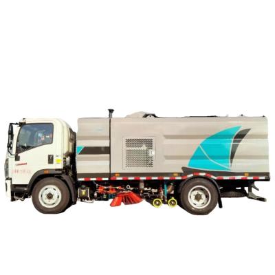 China Gross Vehicle Weight 18000 Howo 10000 Liters Road Washer Road Sweeping Truck for sale
