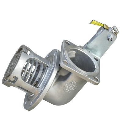 China Stainless Steel Bottom Mounted Center High Pass Subsea Valve for Chemical Tanker made of Main Material Stainless Steel304 for sale