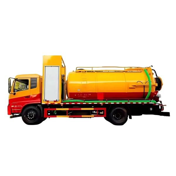 Quality Special Vehicle 15000L High Pressure Flusher Cleaning Vacuum Suction Truck with Diesel Fuel Type 190HP for sale