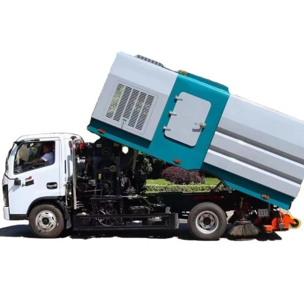 Quality Dongfeng Pure Electric Road Vacuum Cleaner Truck 90km/h Max Speed for sale