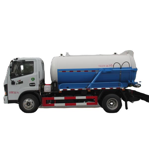 Quality 115 HP Dorica Diesel Engine Sewage Suction Truck with Performance Dimensions 5000x2000x2500mm Emission Standard EURO 5 for sale
