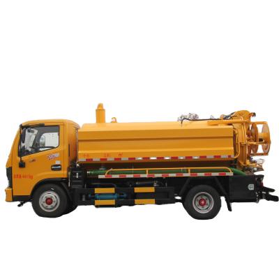 China Manual Transmission Type Septic Suction Truck 4x2 Dirt Suction Truck for sale