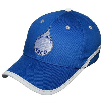 Cina Cappelli freschi 100% di Snapback del ricamo dei cappelli di baseball di golf del cotone del blu in vendita