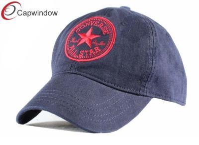 Cina Cappelli spazzolati pesanti della cinghia del velcro dei cappelli di baseball di golf con ricamo piano in vendita